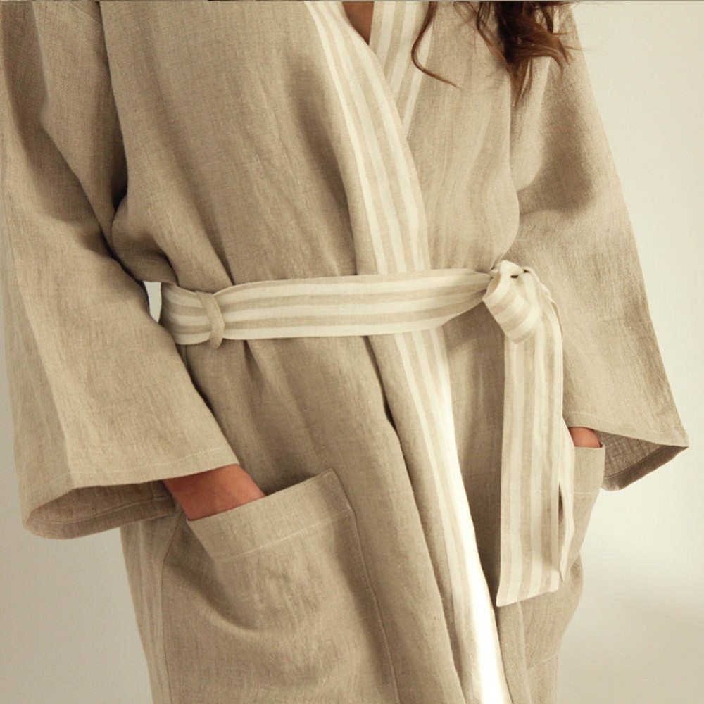 Pure Linen Bathrobes from Lithuania - IPPINKA