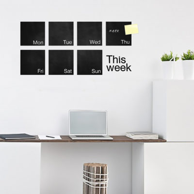 Stick-On Chalkboard Calendar - IPPINKA