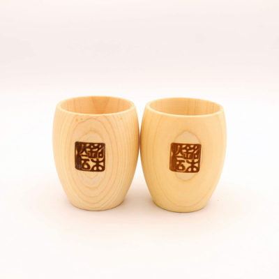 Hinoki Kanji Sake Cups Set - IPPINKA